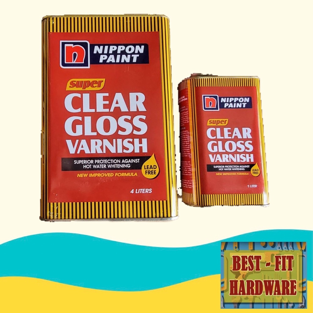 NIPPON VALSPAR CGV CLEAR GLOSS VARNISH 1 LITER / 4 LITERS | Shopee ...