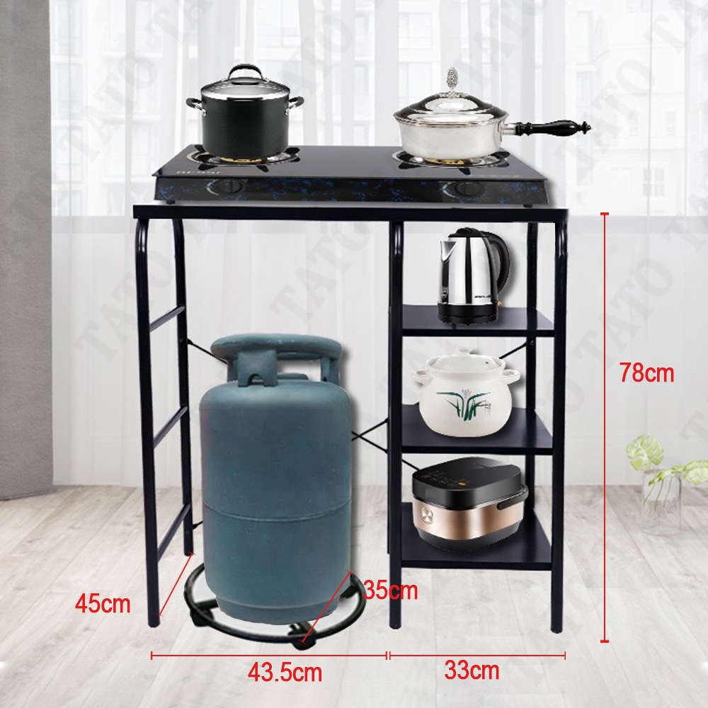 Gas Stove Stand Rack Kitchen Heavy Duty Gas Tank Holder Kitchen Stand ...