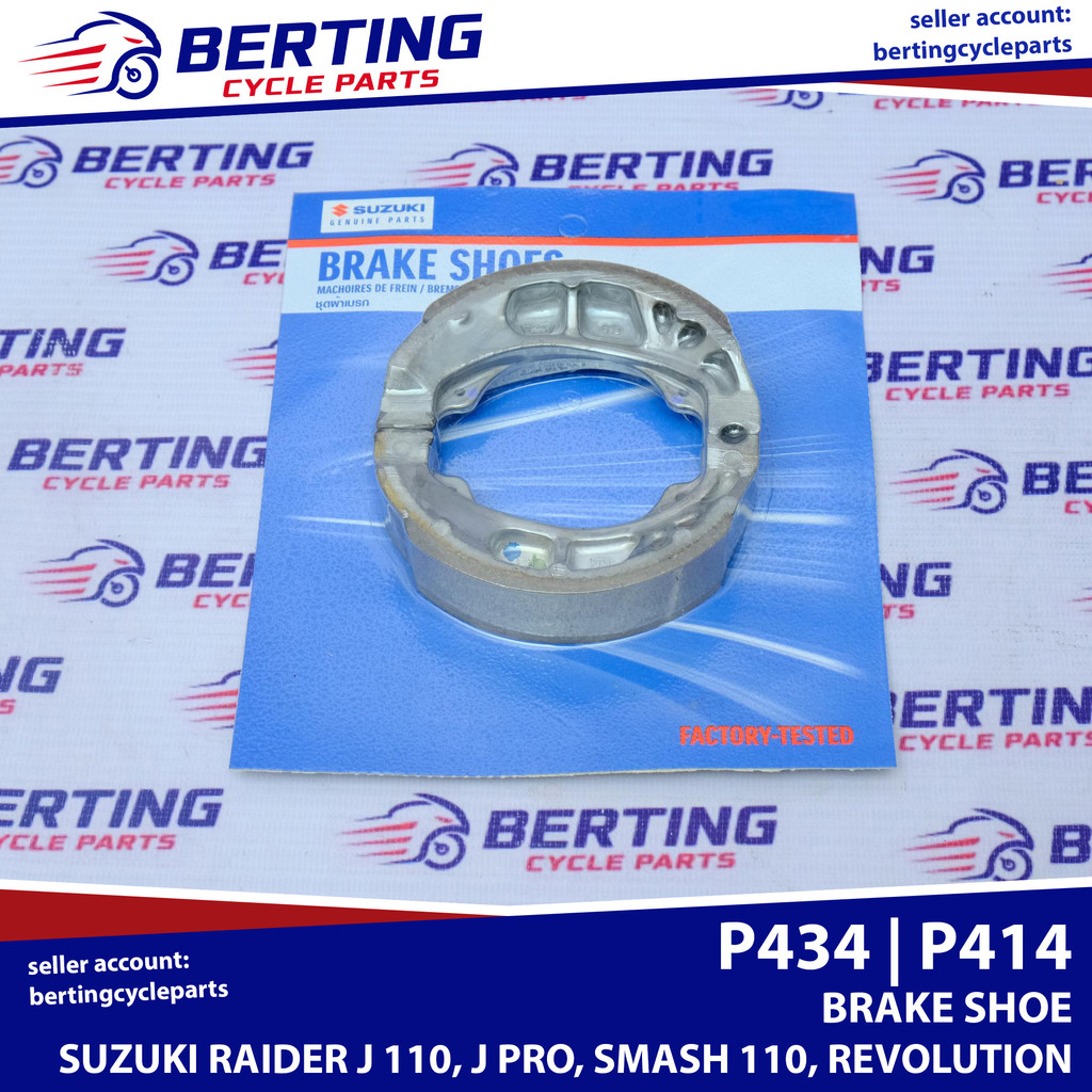 SGP BRAKE SHOE Suzuki Raider J 110 Smash 110 Shogun Genuine 54400-09810 ...