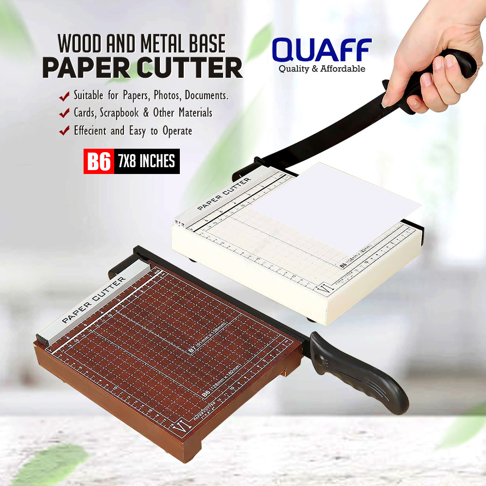 QUAFF Paper Cutter Metal / Wood A5/A4/B4/A3 Size | Shopee Philippines