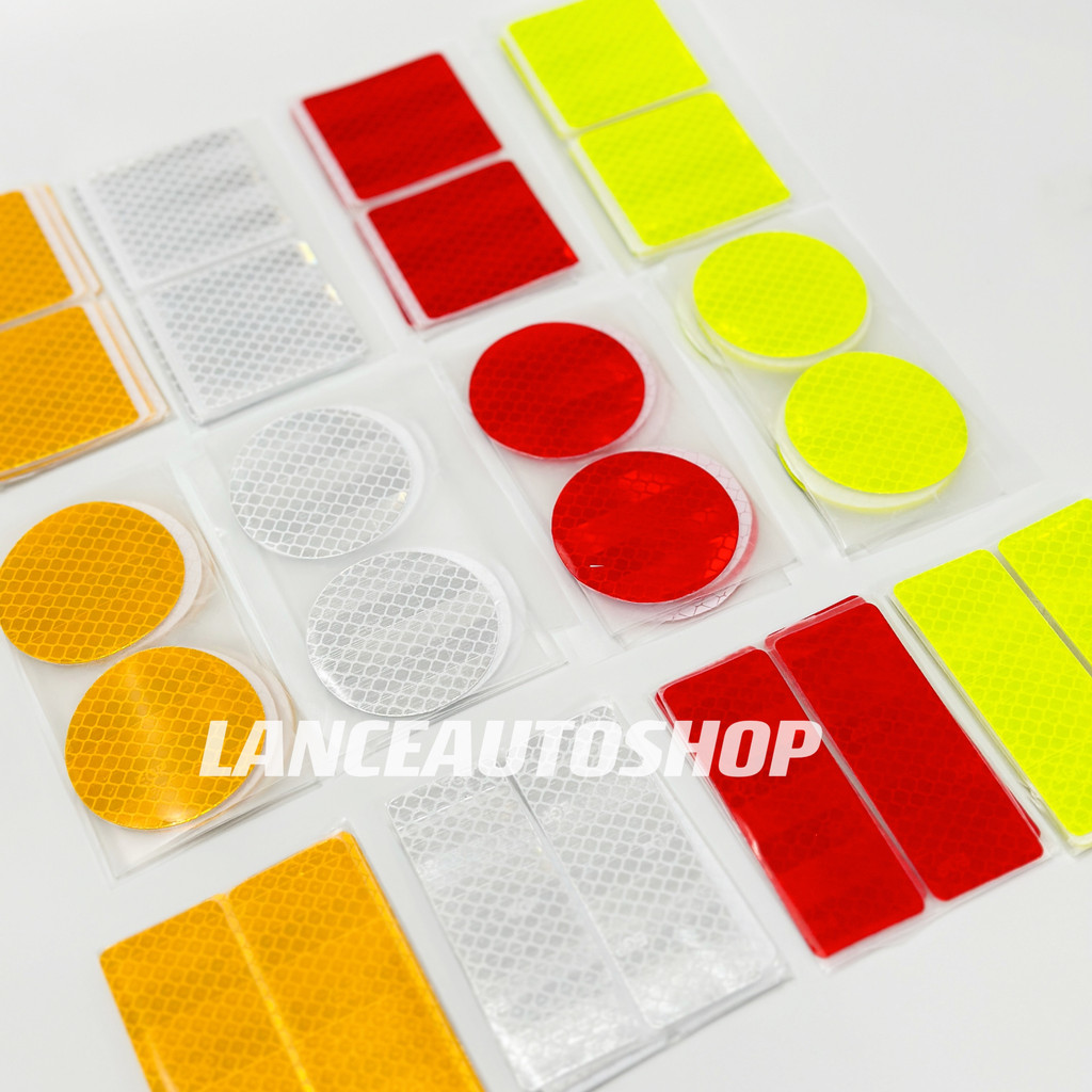 10PCS Car Reflective Sticker Safety Warning Mark High Bright Auto ...