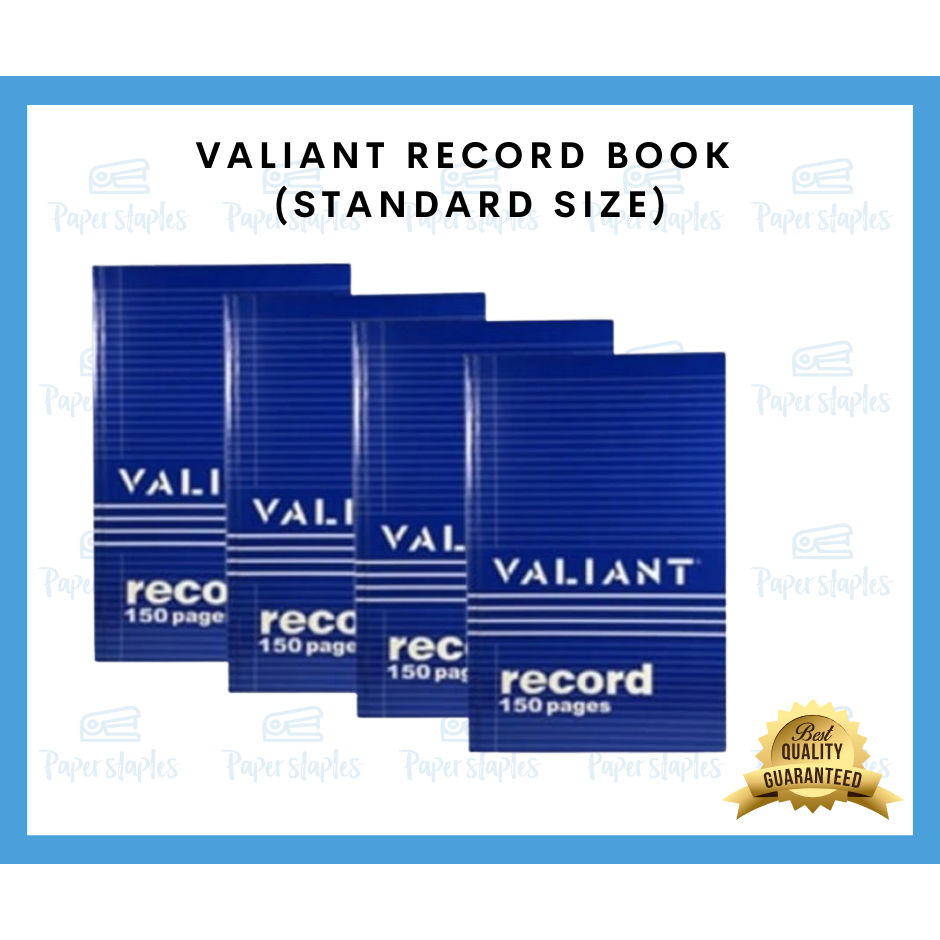 VALIANT Record Book (Standard size) | Shopee Philippines