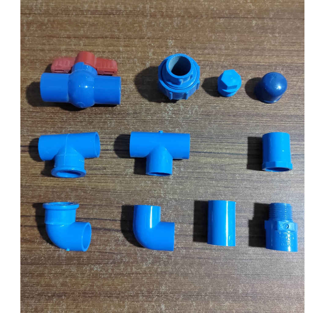 PVC BLUE FITTINGS | SIZE : 1/2" 3/4" 1" | COMPATIBLE IN ALL BRAND ...