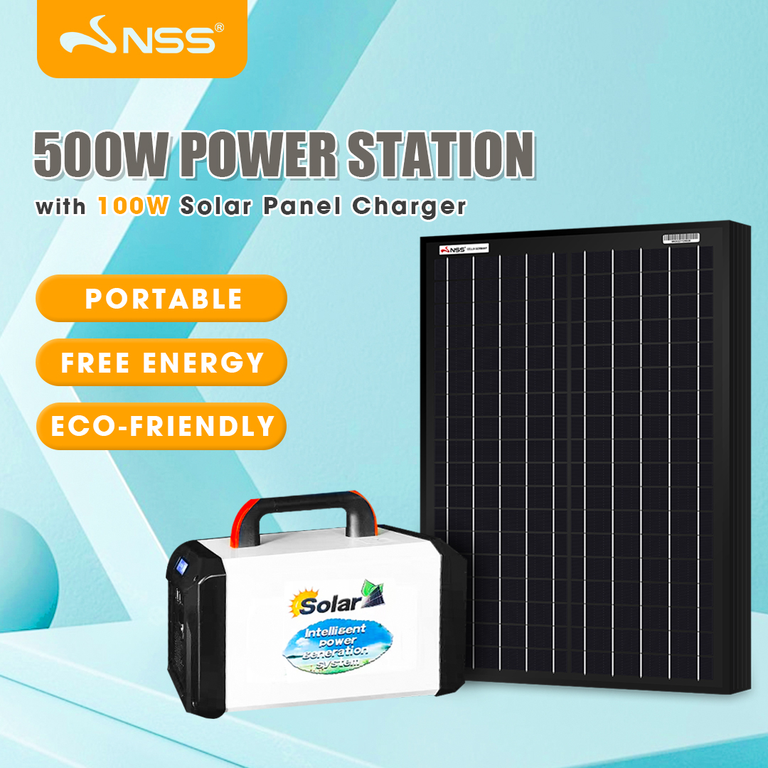 NSS 500W 50000mAh Portable Solar Power Station Home Emergency Power ...