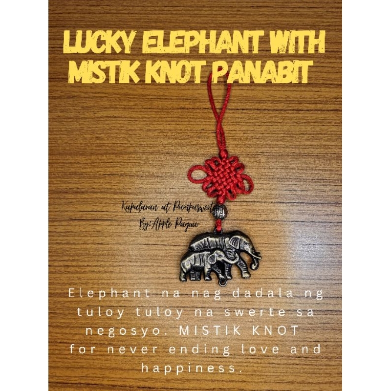Lucky Elephant with Mystic Knot Panabit | Shopee Philippines