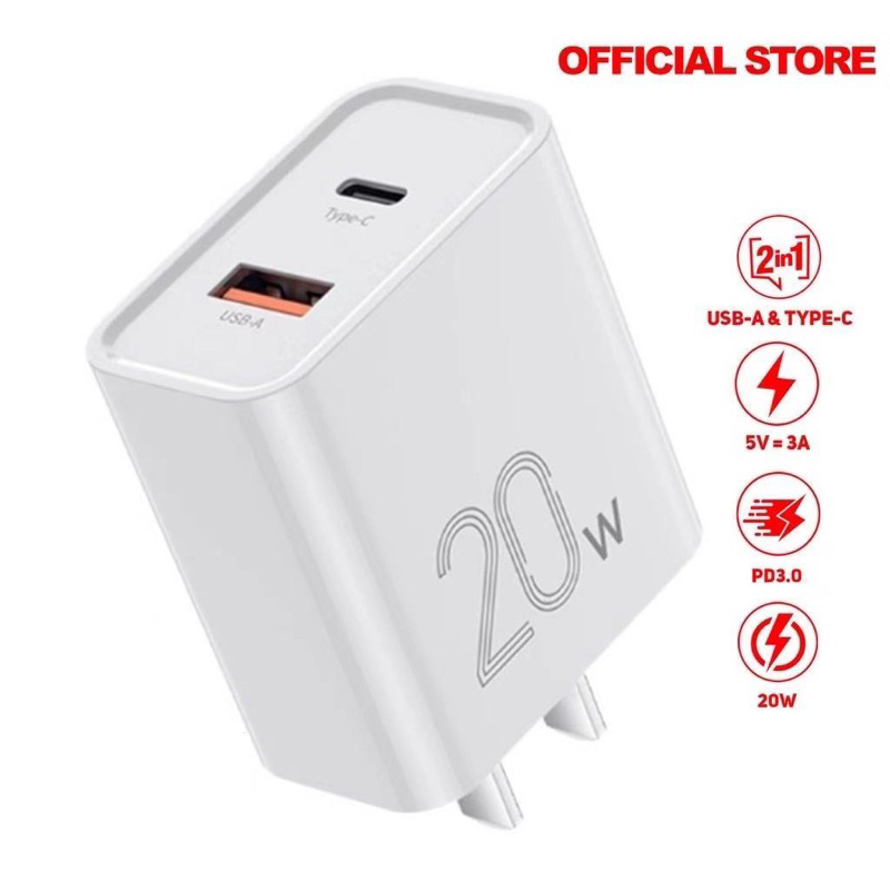 Fast charger Flash charger 20W USB Type-C Fast Charging PD 3.0 US EU ...