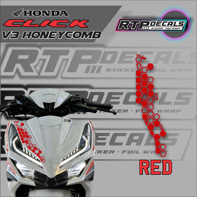 Honda Click V3 Honeycomb Decals Sticker | Shopee Philippines