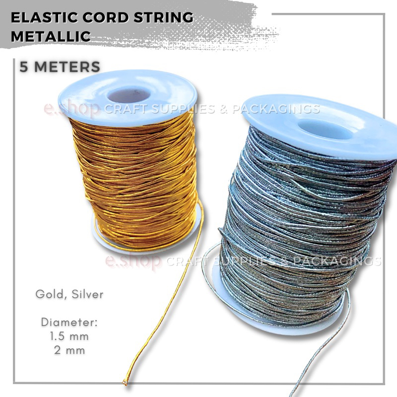 Metallic Elastic Cord String - 5meters | Shopee Philippines