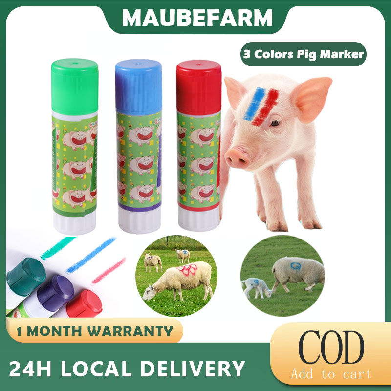 3Pcs Farm Animals Crayon Pig Marker Pen Pet Cattle And Sheep Marker ...