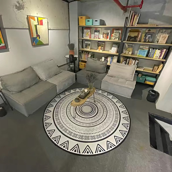 Thick Round Carpet Non-Slip Floor Mat Circle Rug For Living Room ...