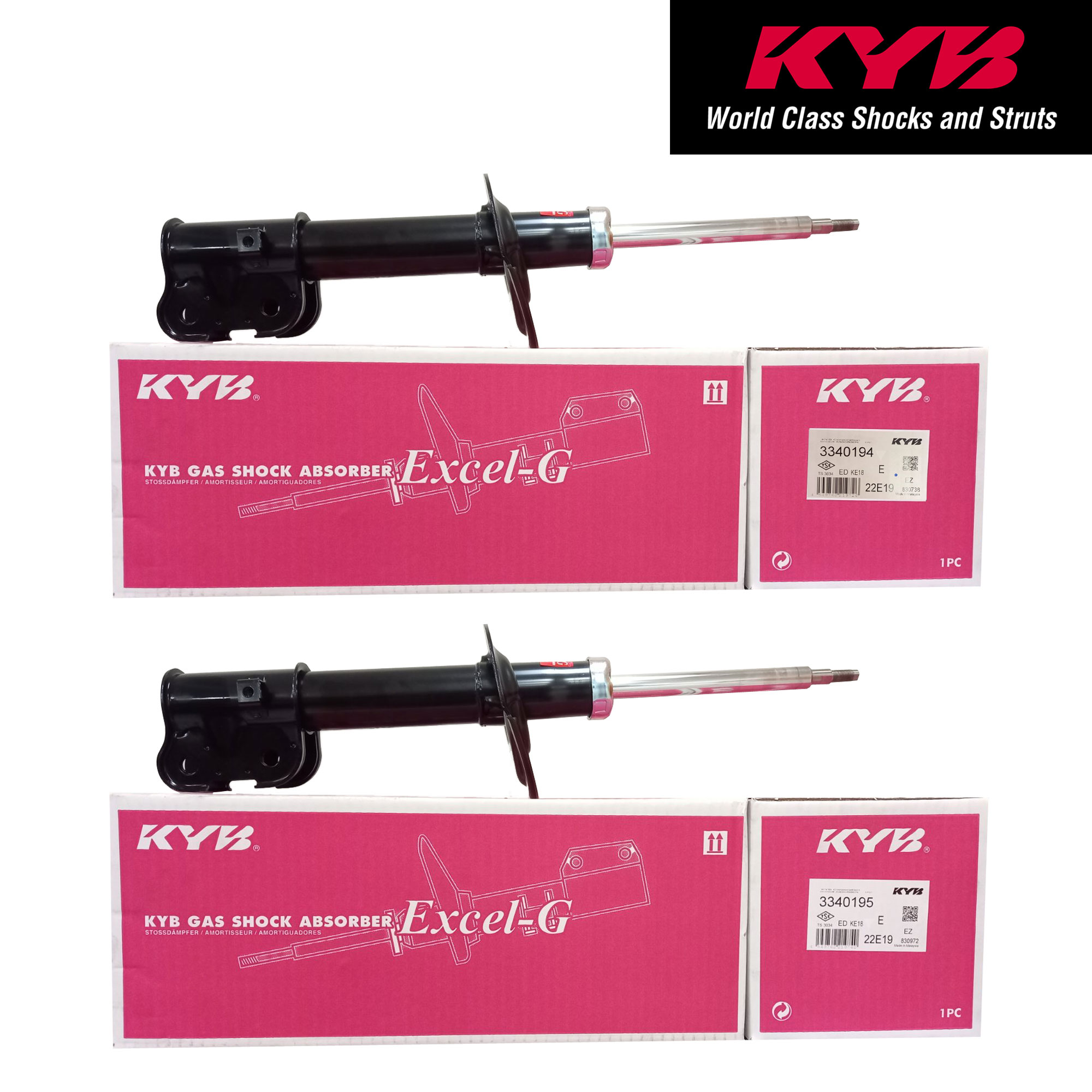 KYB 3340194/3340195 for Hyundai Santa Fe,Grand Santa Fe 2013 -2018 Set ...