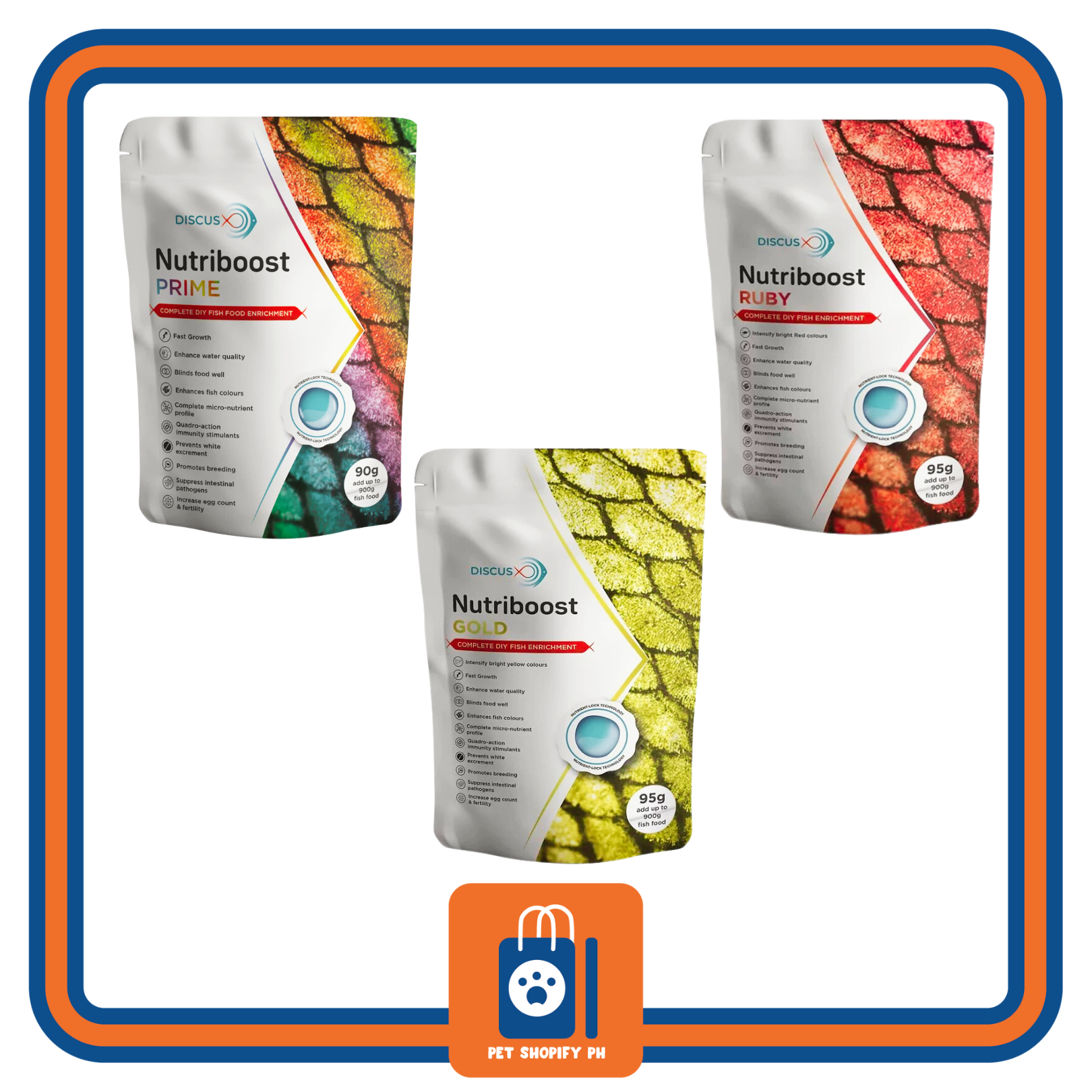 DISCUS X - NUTRIBOOST COMPLETE DIY FISH ENRICHMENT (Available in PRIME ...