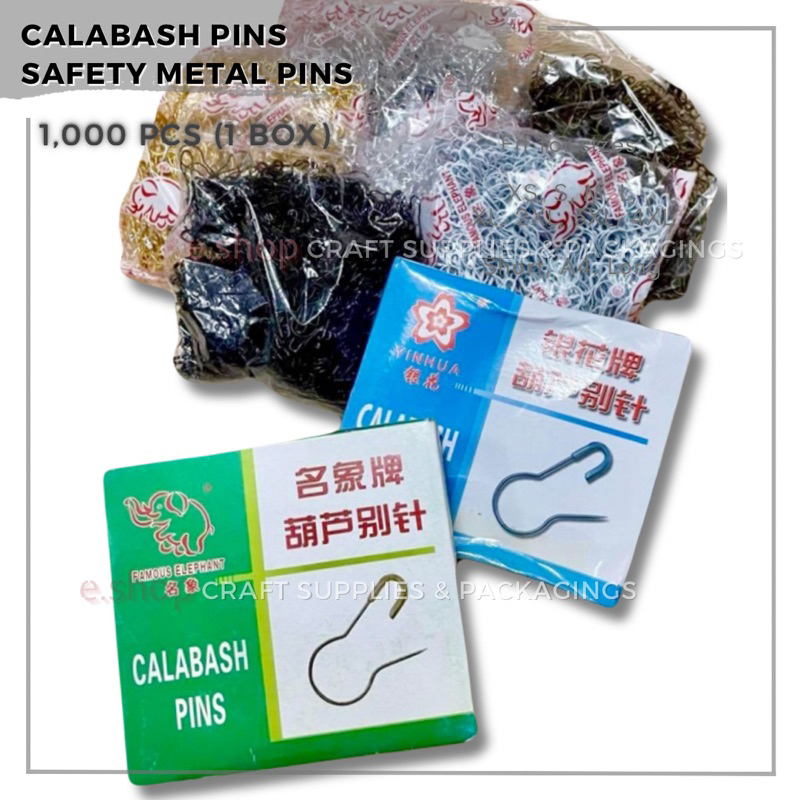 Calabash Gourd Pins Safety Pin Metal 1000pcs | Shopee Philippines