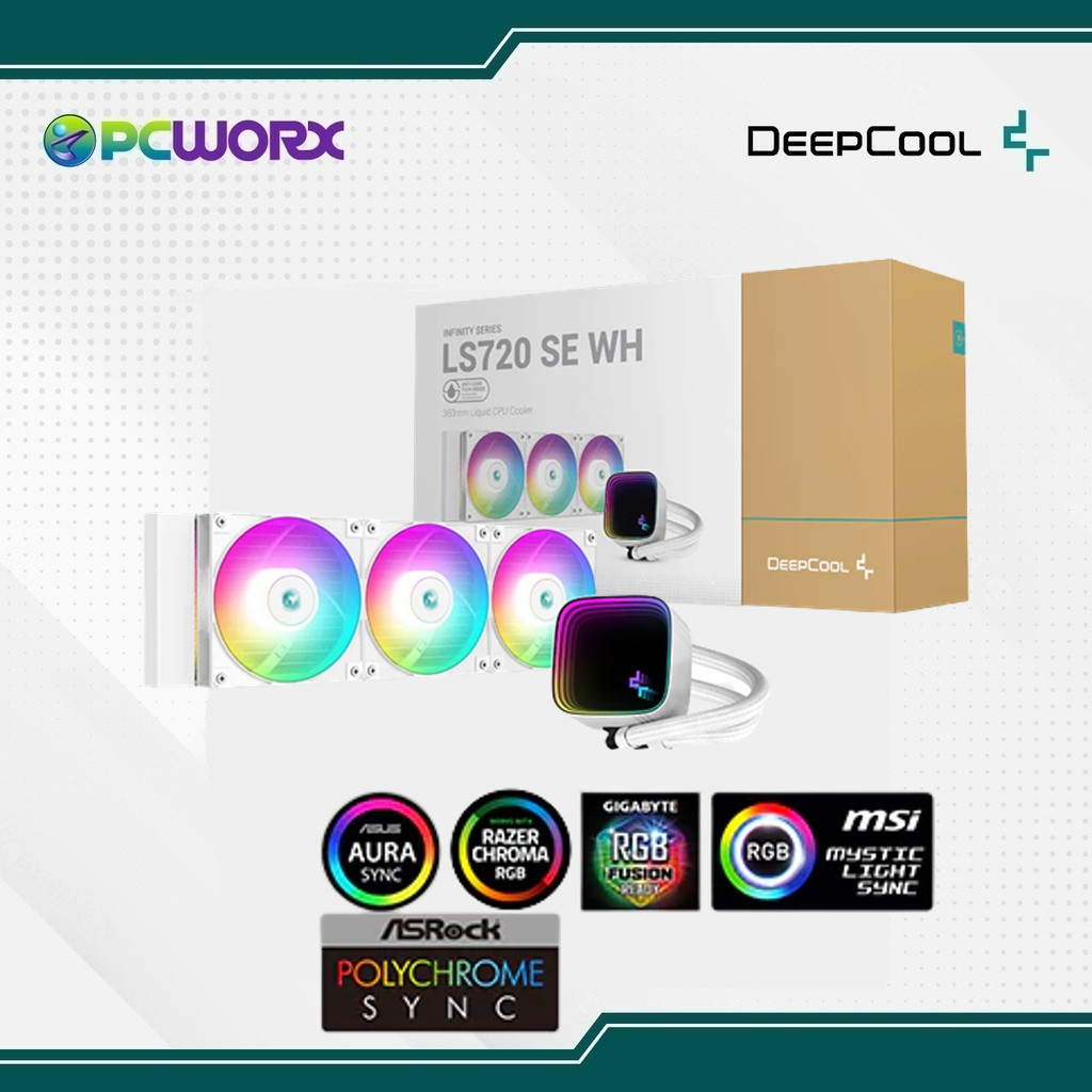 Deepcool R-LS720-WHAMMM-G-1 LS720 SE LS720 SE 360mm AIO ARGB Liquid CPU ...