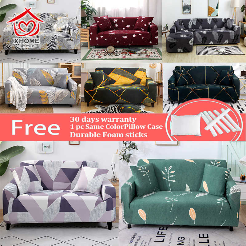 1 2 3 4 seater sofa cover set universal l shape elastic stretchable ...