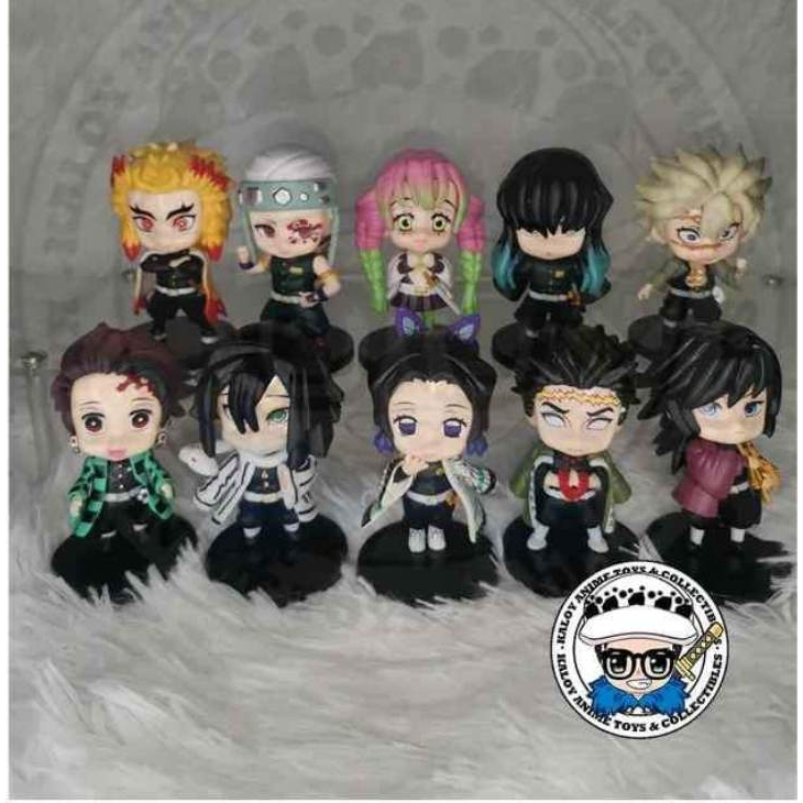 Complete set of Chibi Hashira from Demon Slayer "Kimetsu no Yaiba ...