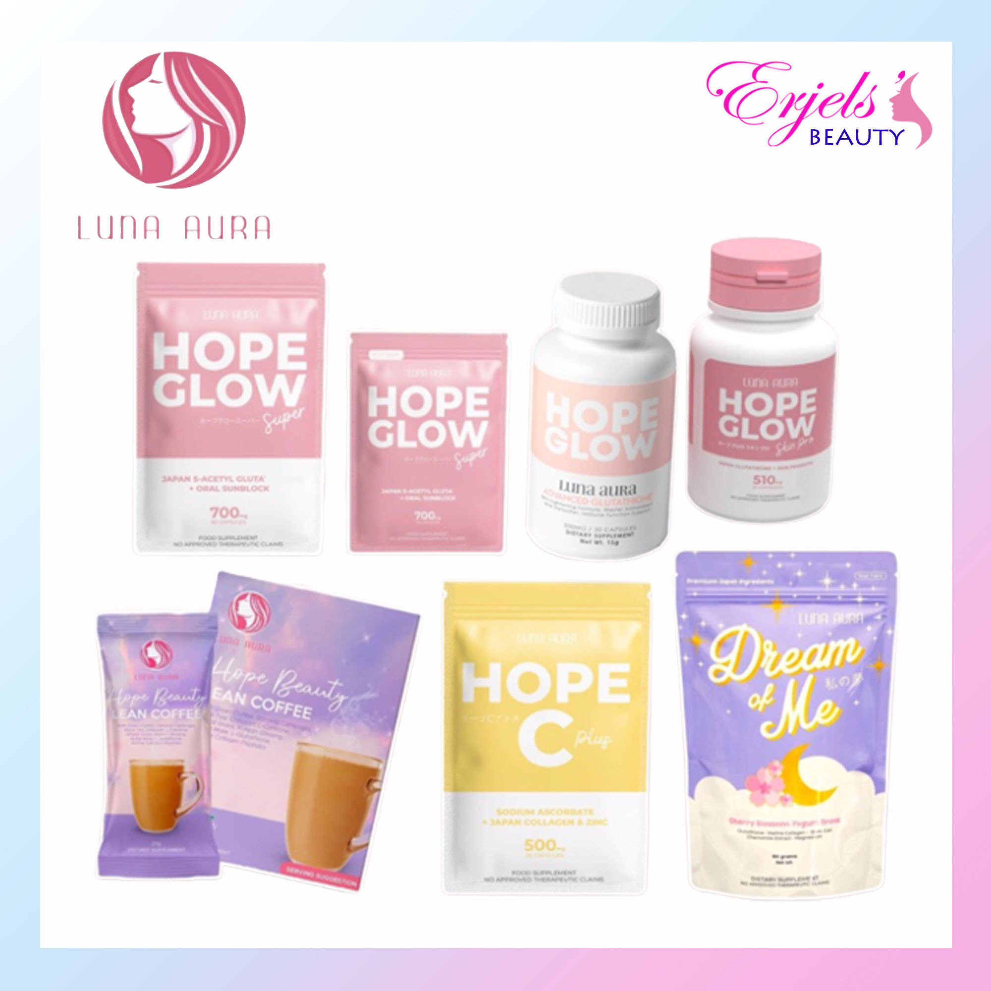 Hope Glow Glutathione | Skin Pro | Dream of Me | Super Mini/Biggie ...