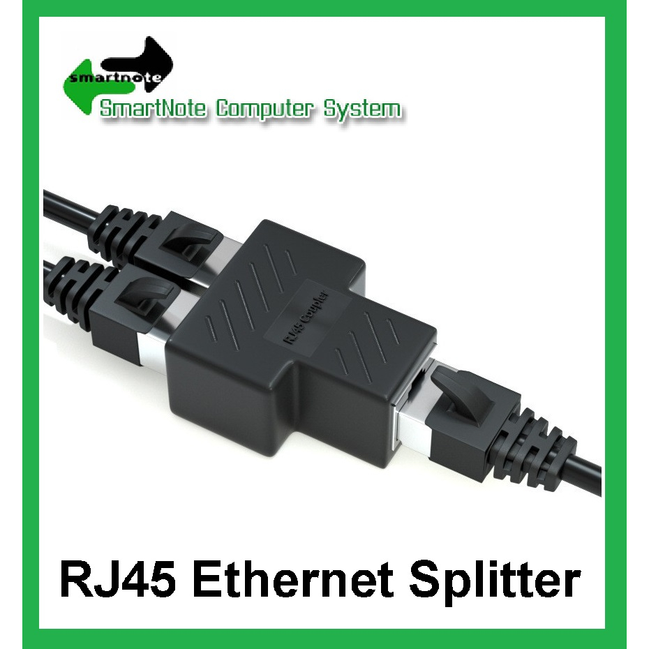 (ONE PAIR) RJ45 Ethernet Splitter Connectors Adapter 1 to 2 Way ...