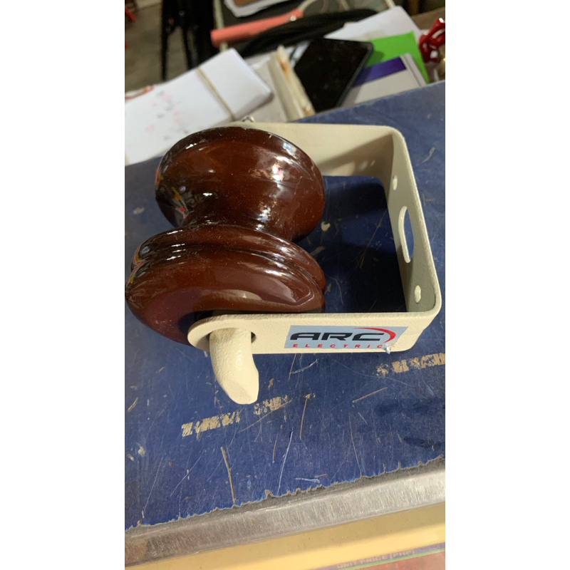 Wire spool insulator with / without bracket rack | Shopee Philippines