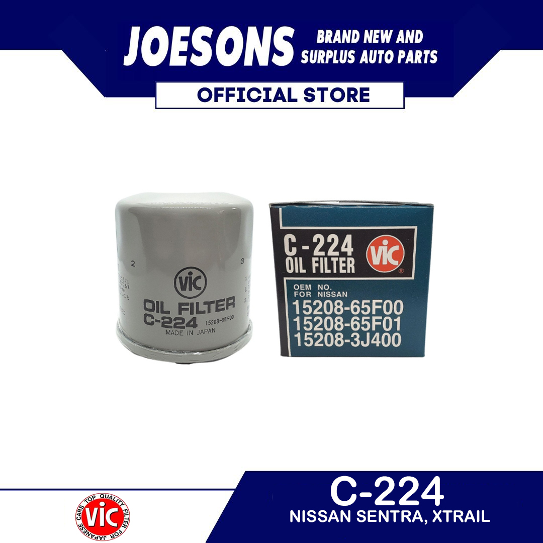 C-224 OIL FILTER FOR NISSAN SENTRA, SERENA, MURANO, X-TRAIL, GT-R, JUKE, ALMERA (VIC) | Shopee ...