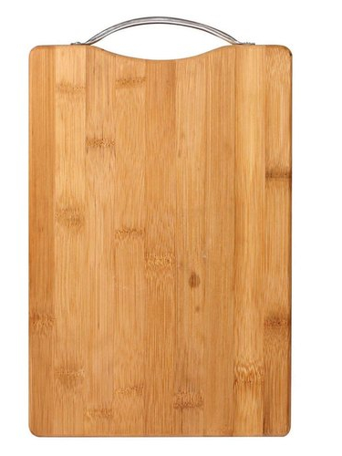 Bamboo Cutting Board Stainless Steel Handle Sangkalan Tadtaran | Shopee ...