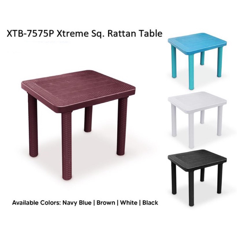 HAWAII Rattan table dining table garden table outdoor table | Shopee ...