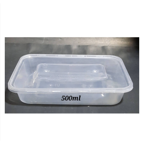 Rectangle Microwavable Food Container / Plastic tub (500ml, 750ml ...