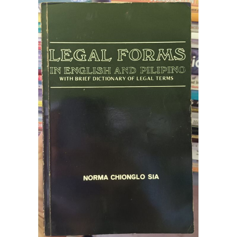 LEGAL FORMS IN ENGLISH AND FILIPINO BY.SIA | Shopee Philippines