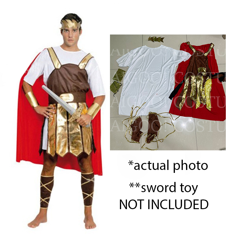 Spartan Roman Soldier Warrior Gladiator Costume for Adults United ...