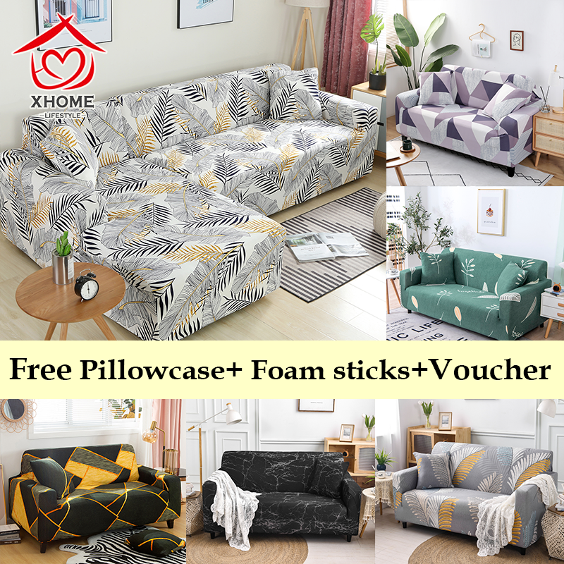 Sales stretchable universal elastic sofa cover set l shape 1 2 3 4 ...