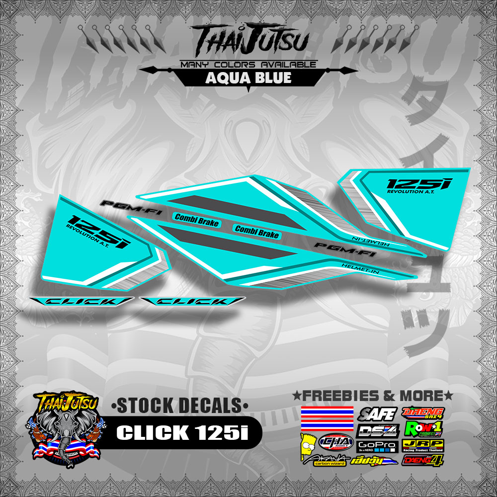 HONDA CLICK 125 i ( STOCK DECALS ) 【ThaijutsuStickers】 | Shopee Philippines