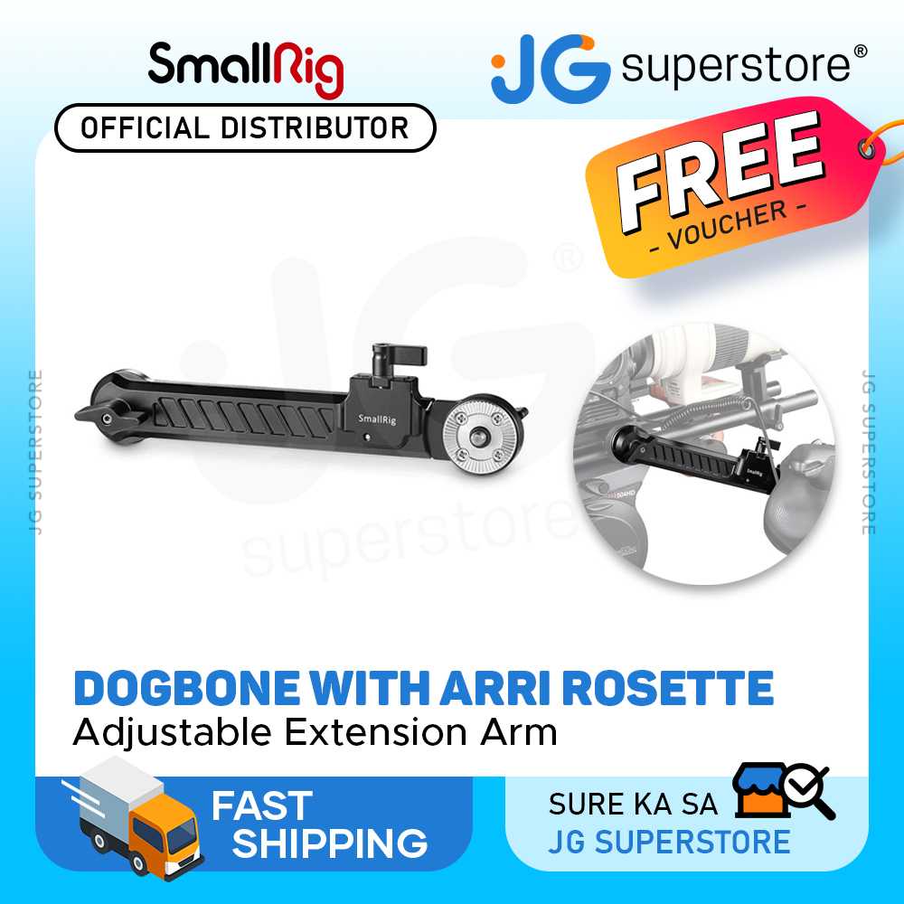 SmallRig Adjustable Extension Arm Dogbone w/ Dual ARRI-Standard ...