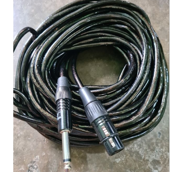 10meters Microphone Cable Wire XLR Female to PL mono Audio Connector ...