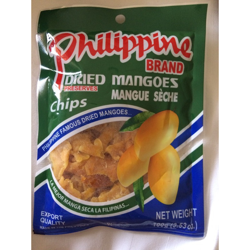 PHILIPPINE BRAND DRIED MANGOES Chips 200 Grams or 100Grams | Shopee Philippines