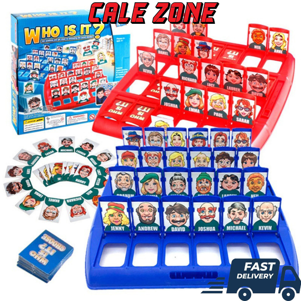 【Onhand&Local ship】 WHO IS IT Board Game Children Classic BoardGame ...