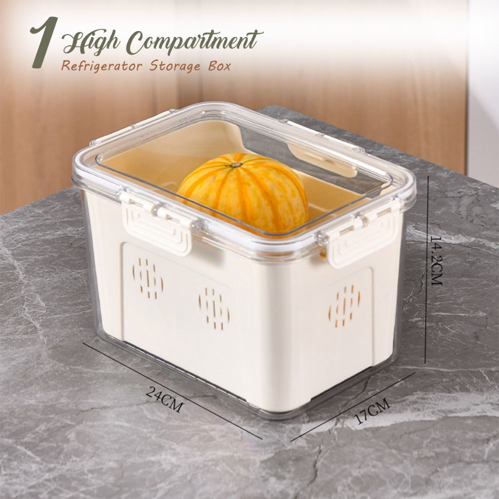LOCAUPIN Food Container Washing Fruit Vegetable Storage Locking Lid ...