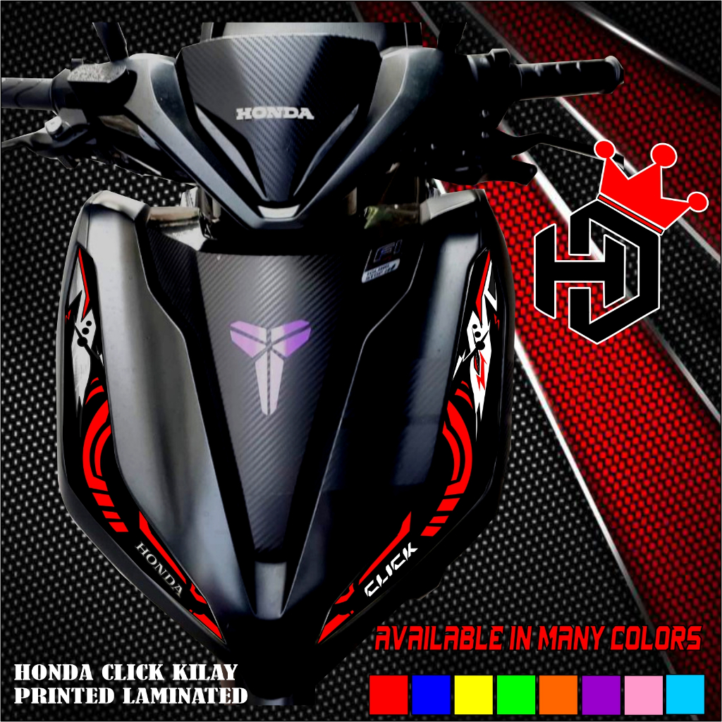 honda click v2 kilay printed laminated waterproof | Shopee Philippines
