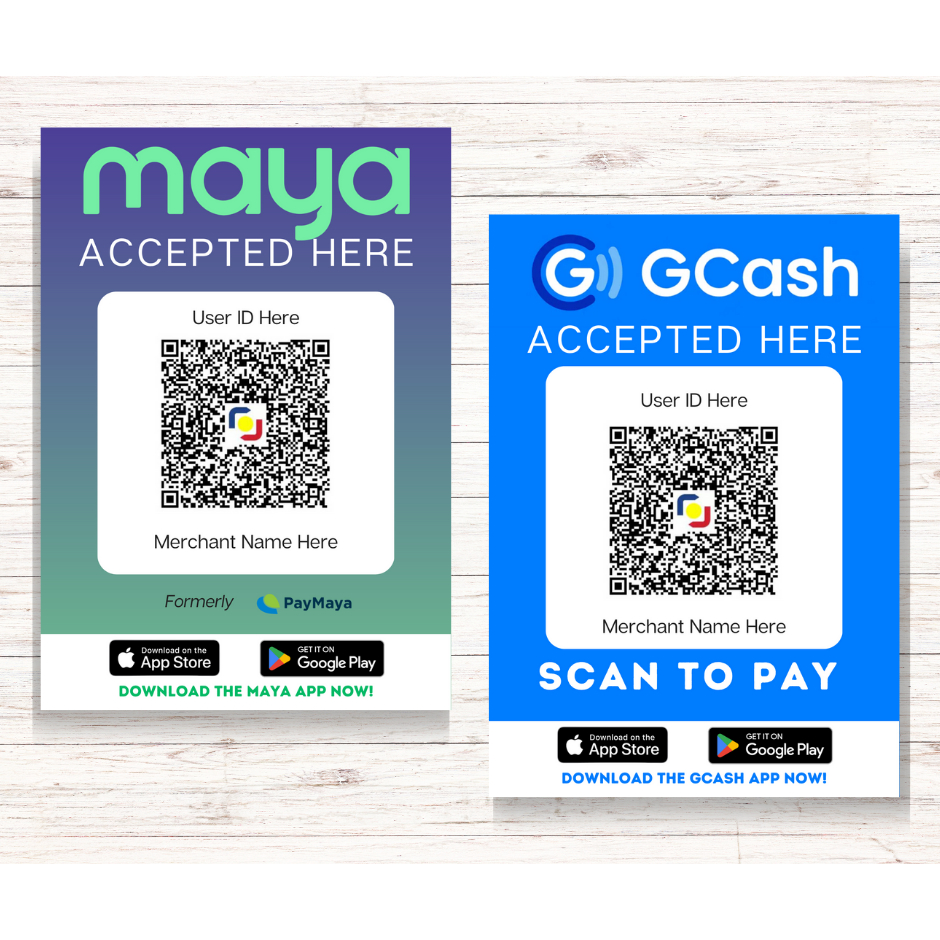 A&J Gcash Maya Bank QR Code Standee | Shopee Philippines