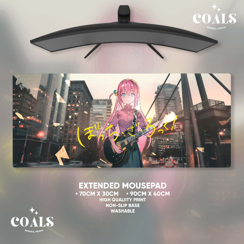 BOCCHI THE ROCK! | Extended Mousepad | Large Gaming Deskmat | Shopee ...