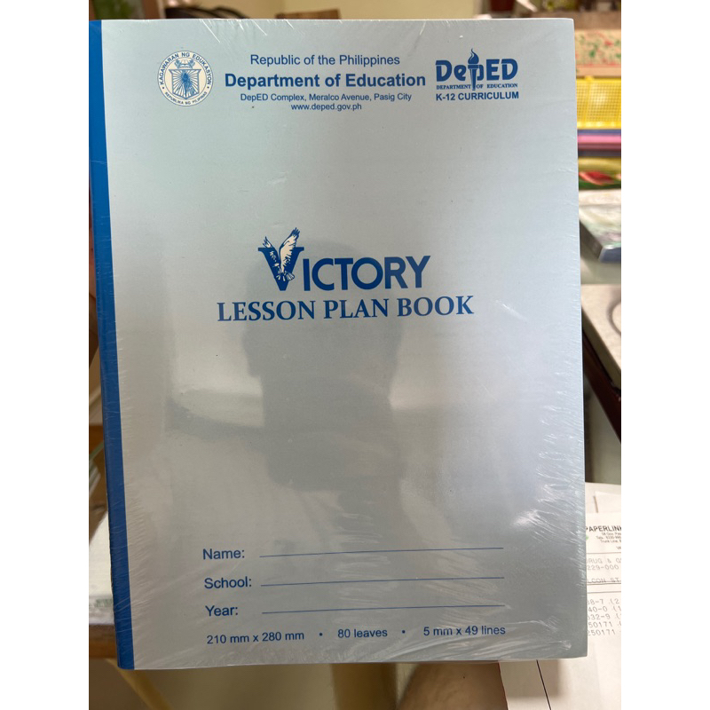 Victory Lesson Plan Book 80Lvs 210x280mm per piece smooth wood free ...