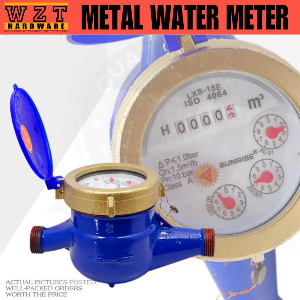 HIGH QUALITY SUNRISE HEAVY DUTY RESIDENTIAL WATER METER WITH METALl ...