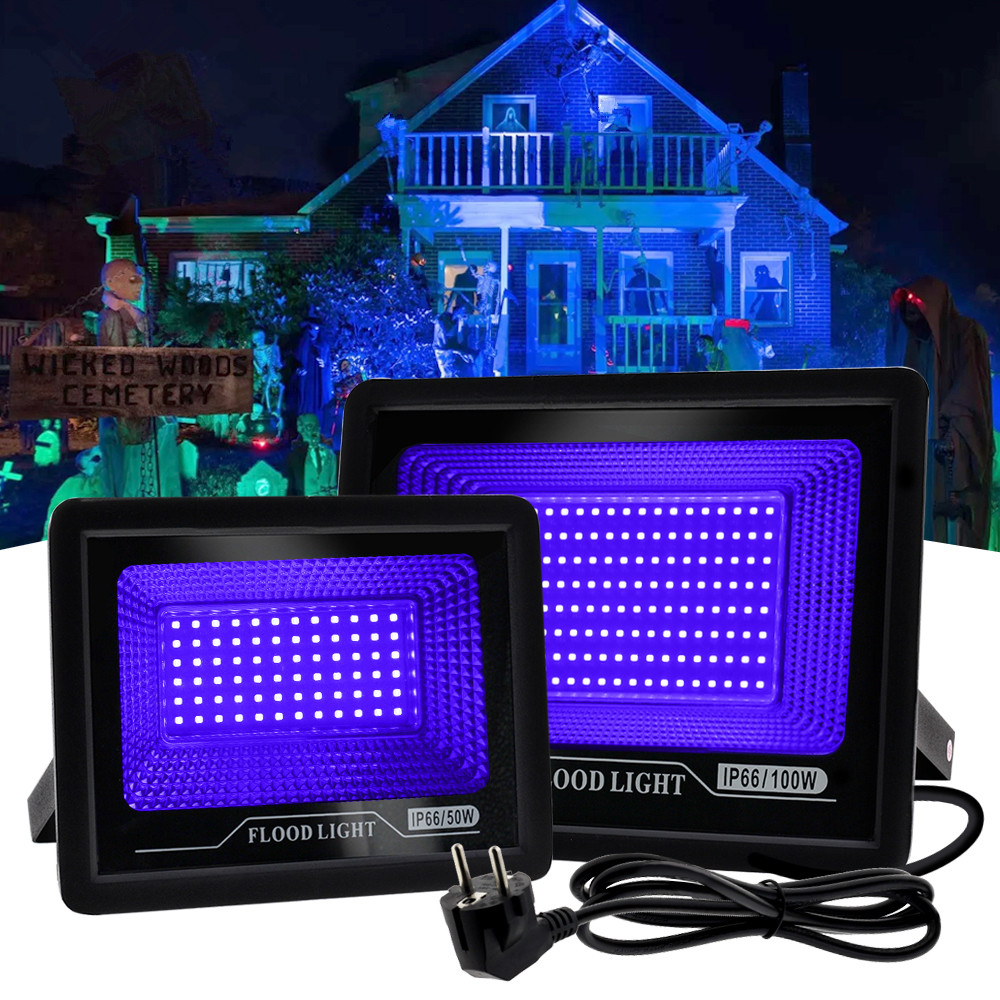 LED UV Black Light 50W 100W Ultraviolet Flood Light IP66 Waterproof UV ...