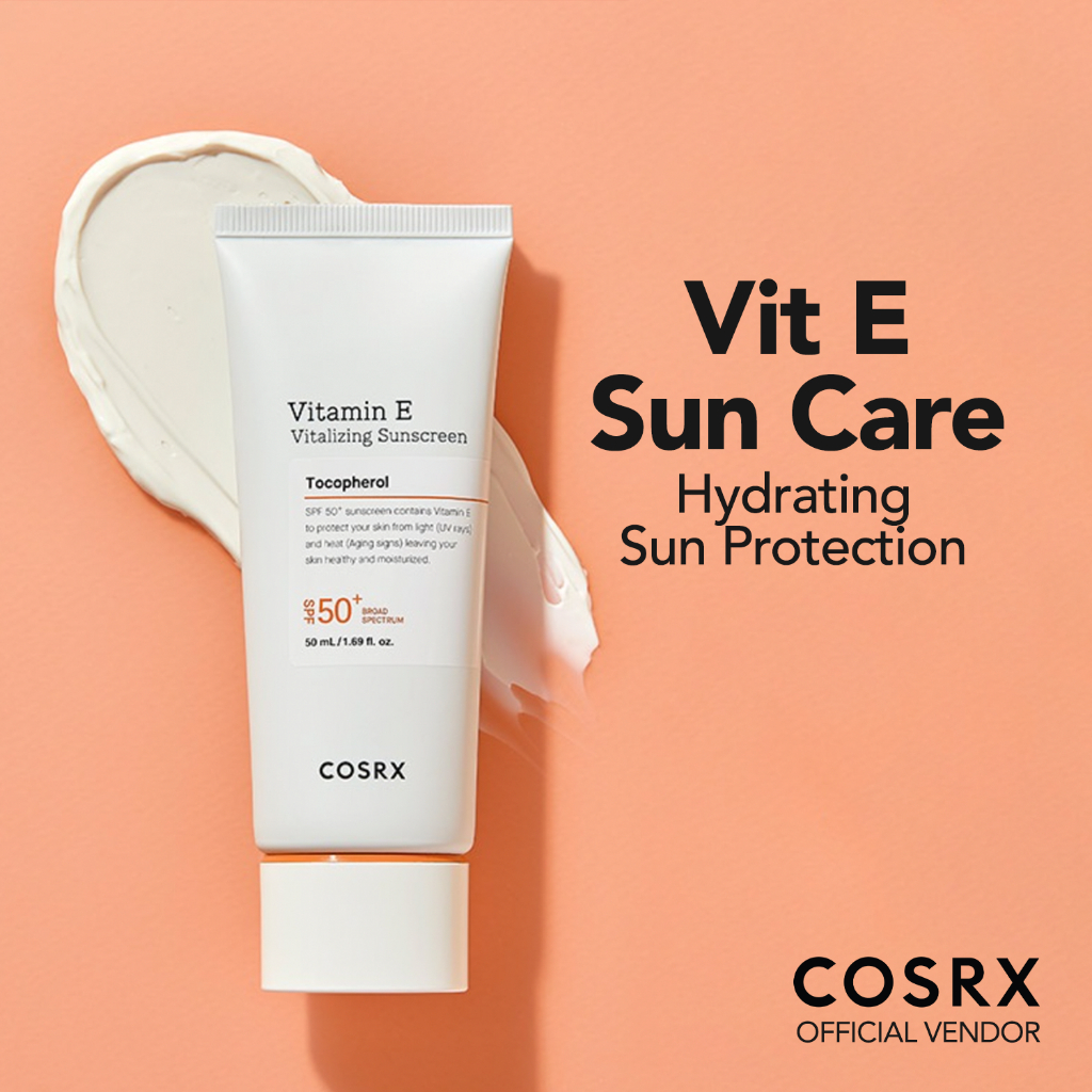 COSRX The Vitamin E Vitalizing Sunscreen SPF 50+ 50ml | Shopee Philippines