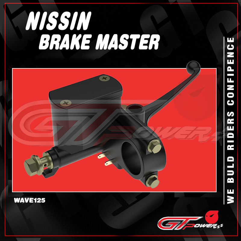 NISSIN BRAKE MASTER PUMP WAVE100 WAVE125 / RIGHT FRONT BRAKE MADE IN ...