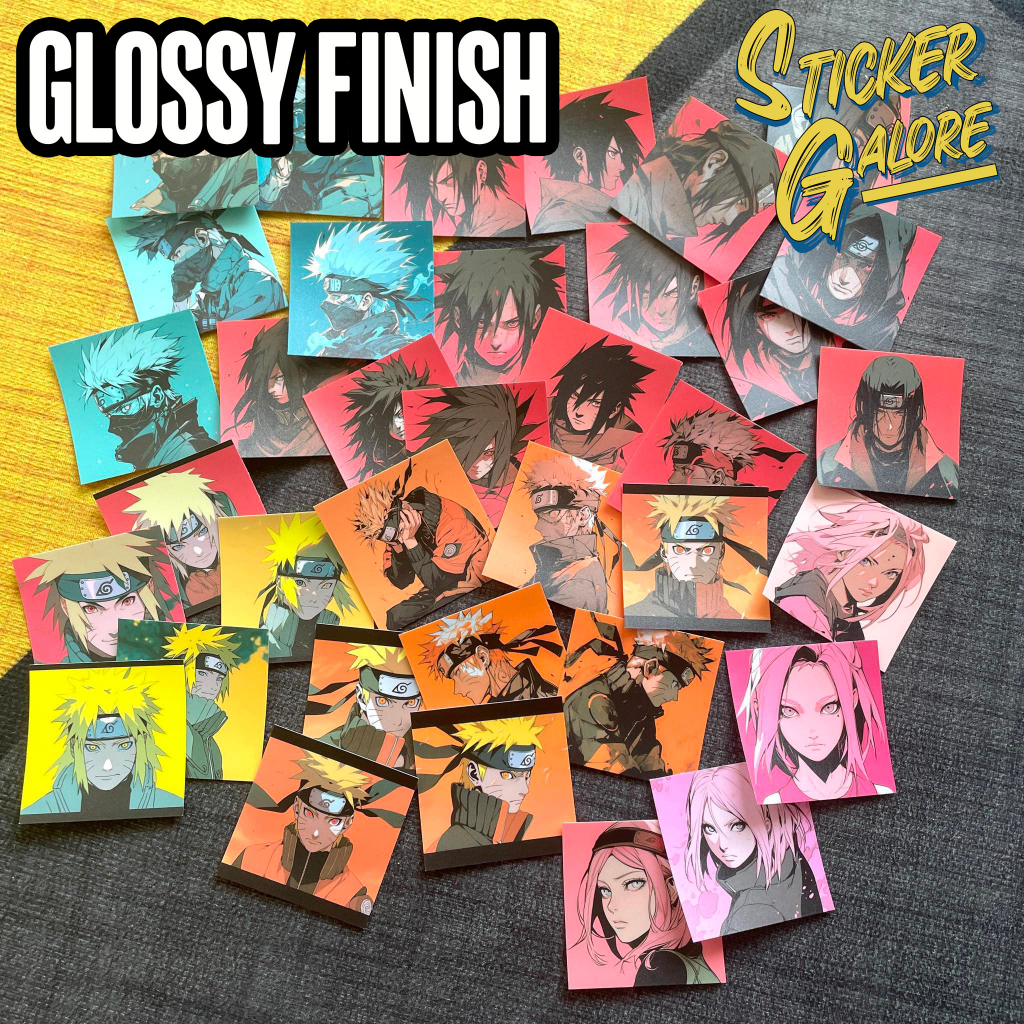 NARUTO GLOSSY PORTRAITS STICKERS (WATERPROOF AND SCRATCH PROOF, VINYL ...