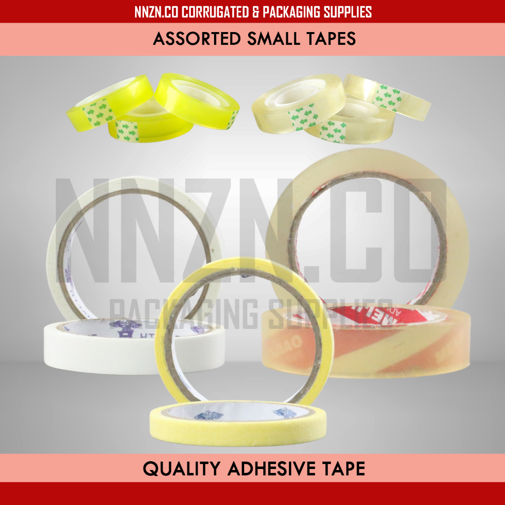 NNZN Assorted Small Tape (Clear Tapes, double sided Tape, Masking Tape ...