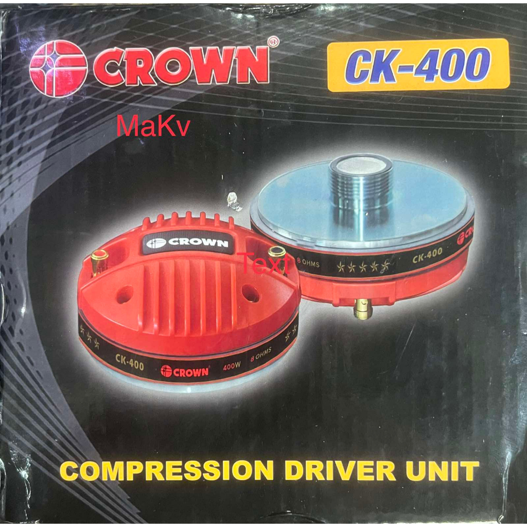 Crown CK-400 Compression Driver Unit ( 400 Watts ) | Shopee Philippines