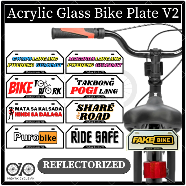 Acrylic Glass High Quality Waterproof Mountain Road MTB Bike Plate v.2 ...