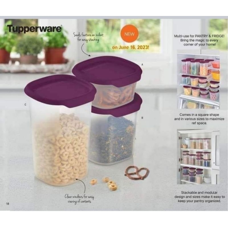 Tupperware One Touch Fresh Square | Shopee Philippines
