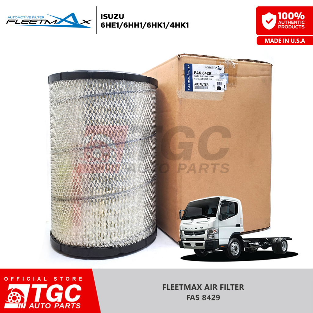 Fleetmax Air Filter / Air Cleaner ISUZU 6HE1/6HH1/6HK1/4HK1 FAS 8429 ...